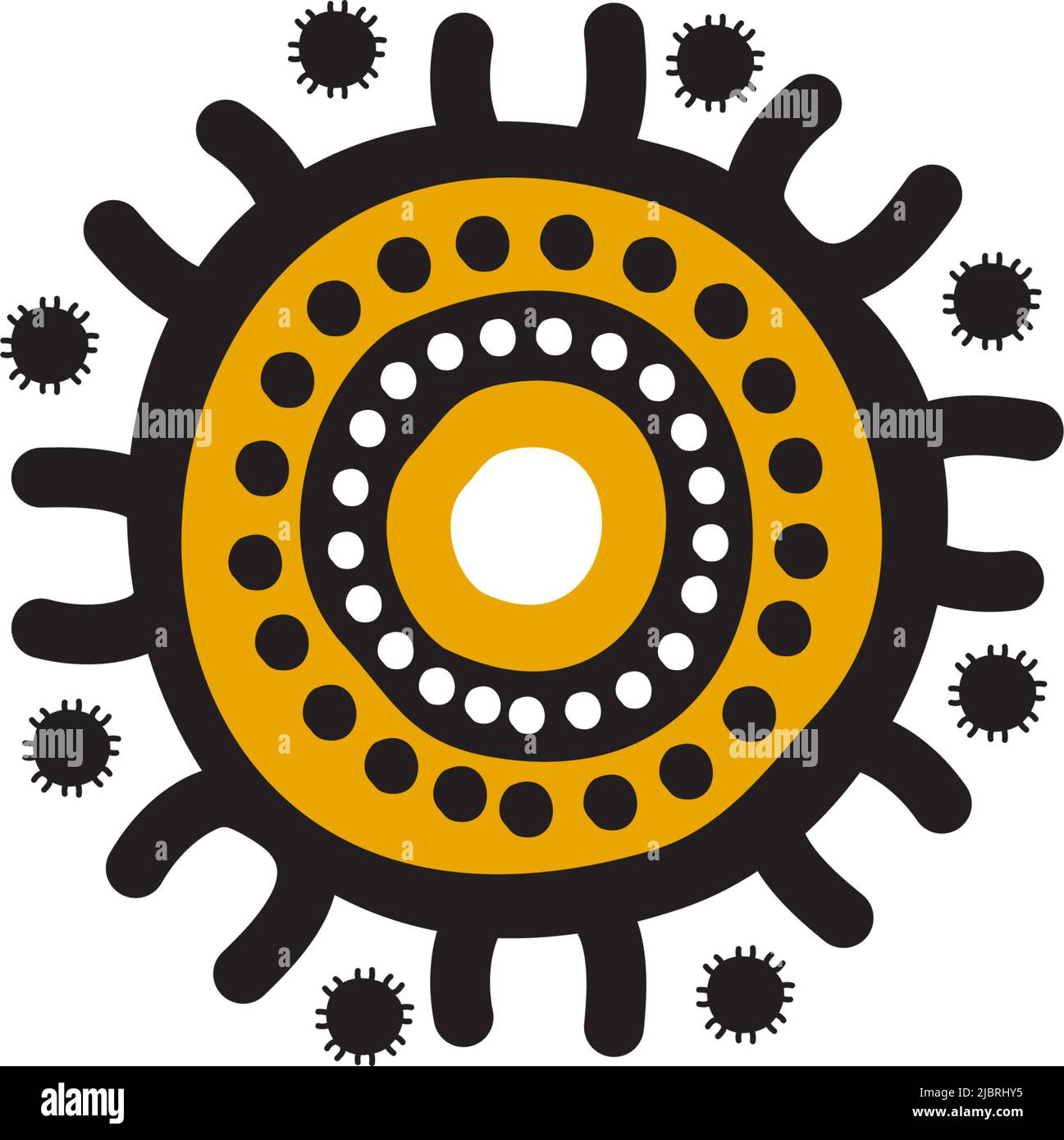 Aboriginal art icon design vector template Stock Vector Image & Art - Alamy