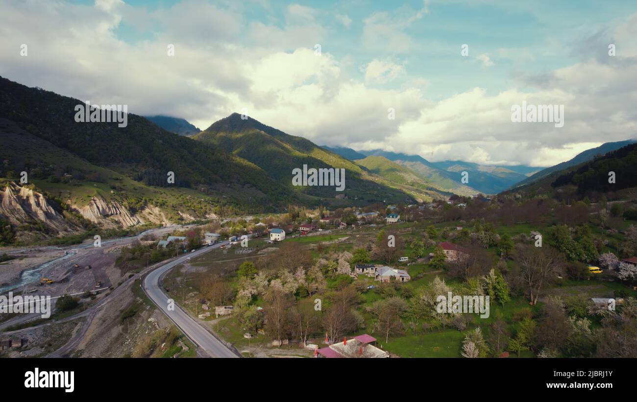 Stepantsminda a hill hi-res stock photography and images - Alamy