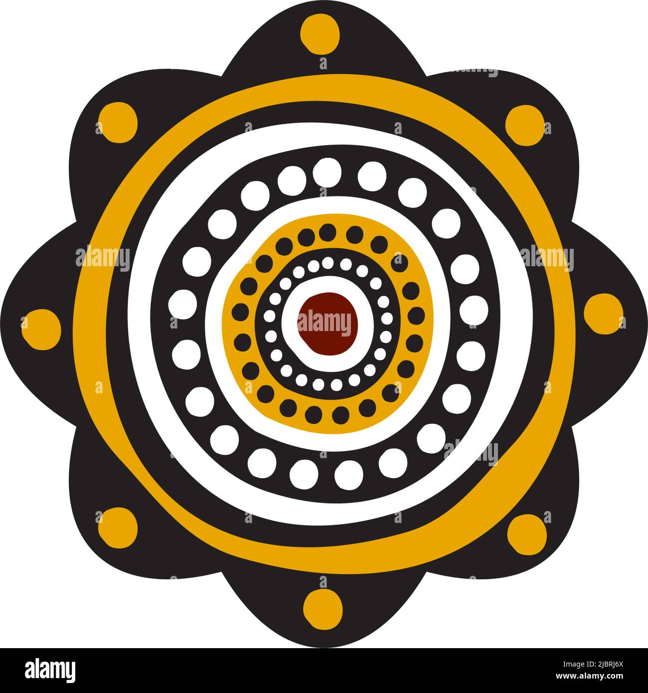 Turtle icon logo design with aboriginal style vector template Stock ...