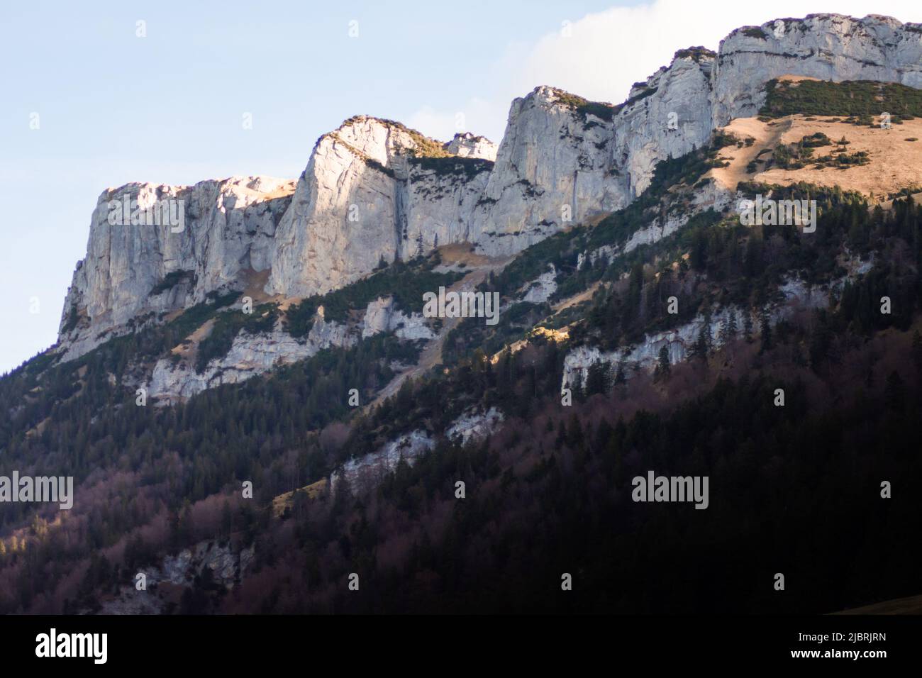 Swiss mountains - monumental rock formations in the Alps Stock Photo ...