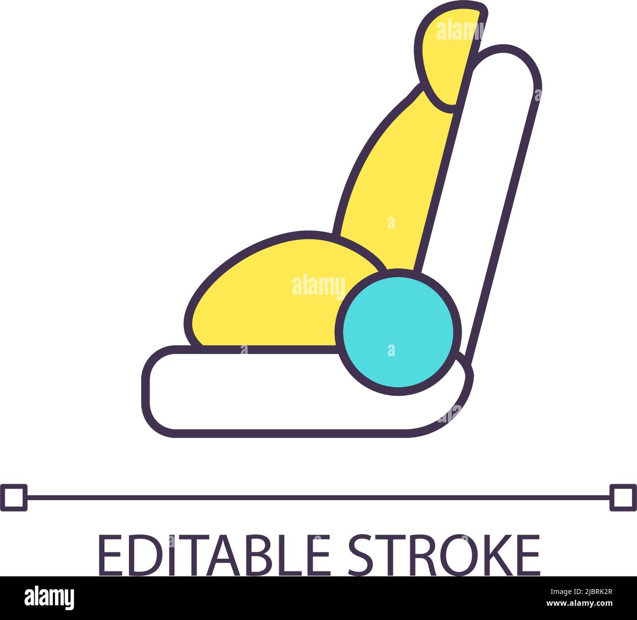 Car seat for children RGB color icon Stock Vector Image & Art - Alamy