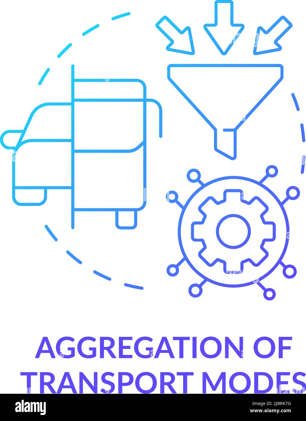 Aggregation of transport modes blue gradient concept icon Stock Vector ... Aggregation of transport modes blue gradient concept icon Stock Vector ...
