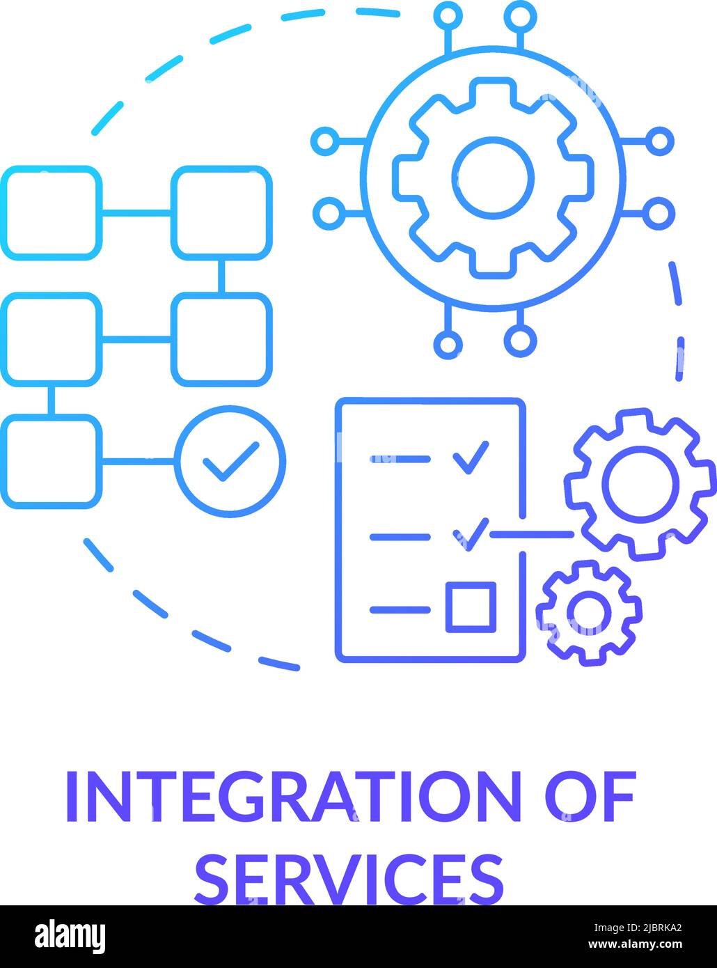 Integration of services blue gradient concept icon Stock Vector Image ... Integration of services blue gradient concept icon Stock Vector Image ...
