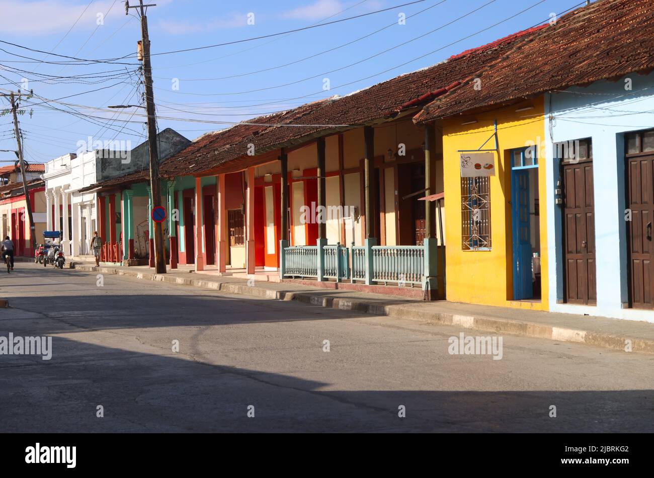 The old colorful houses of Baracoa, Cuba Stock Photo - Alamy