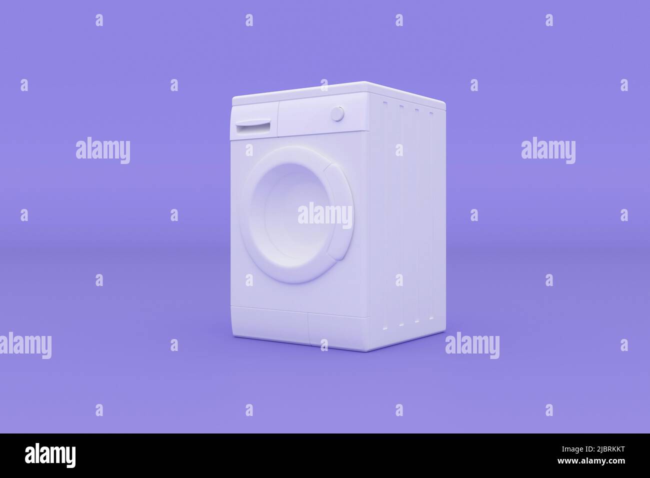 Washing machine isolated on purple background, 3D rendering Stock Photo ...