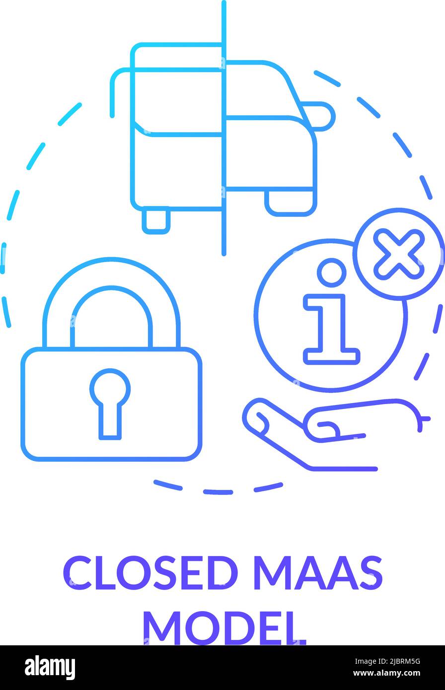 Closed Maas model blue gradient concept icon Stock Vector Image & Art ... Closed Maas model blue gradient concept icon Stock Vector Image & Art ...