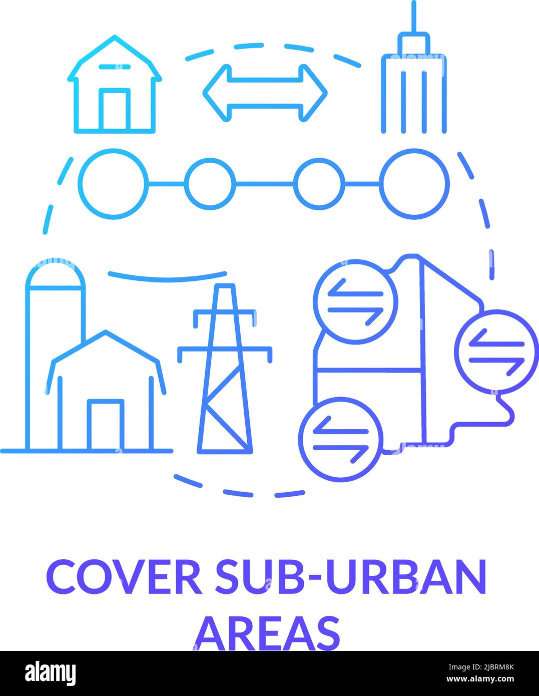 Suburban transport system Stock Vector Images - Alamy