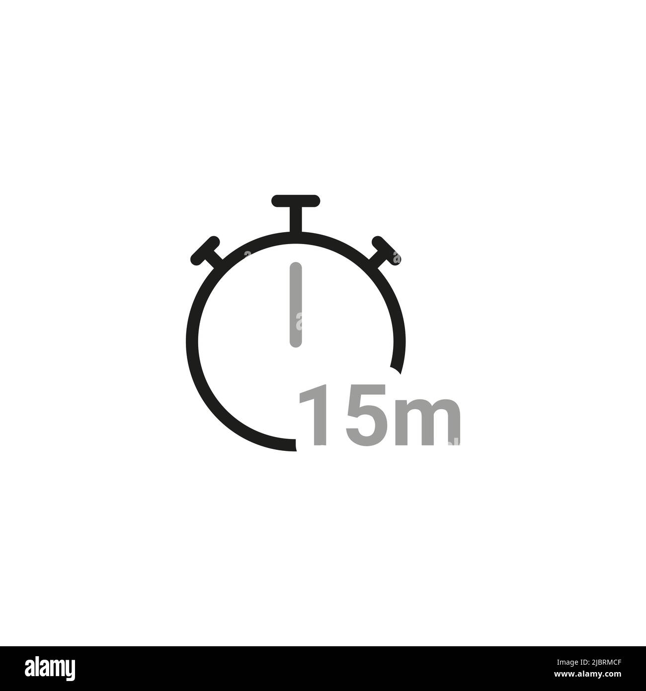 Simple of Timers Related Icons. Fifteen minute timer icon Stock Vector ...