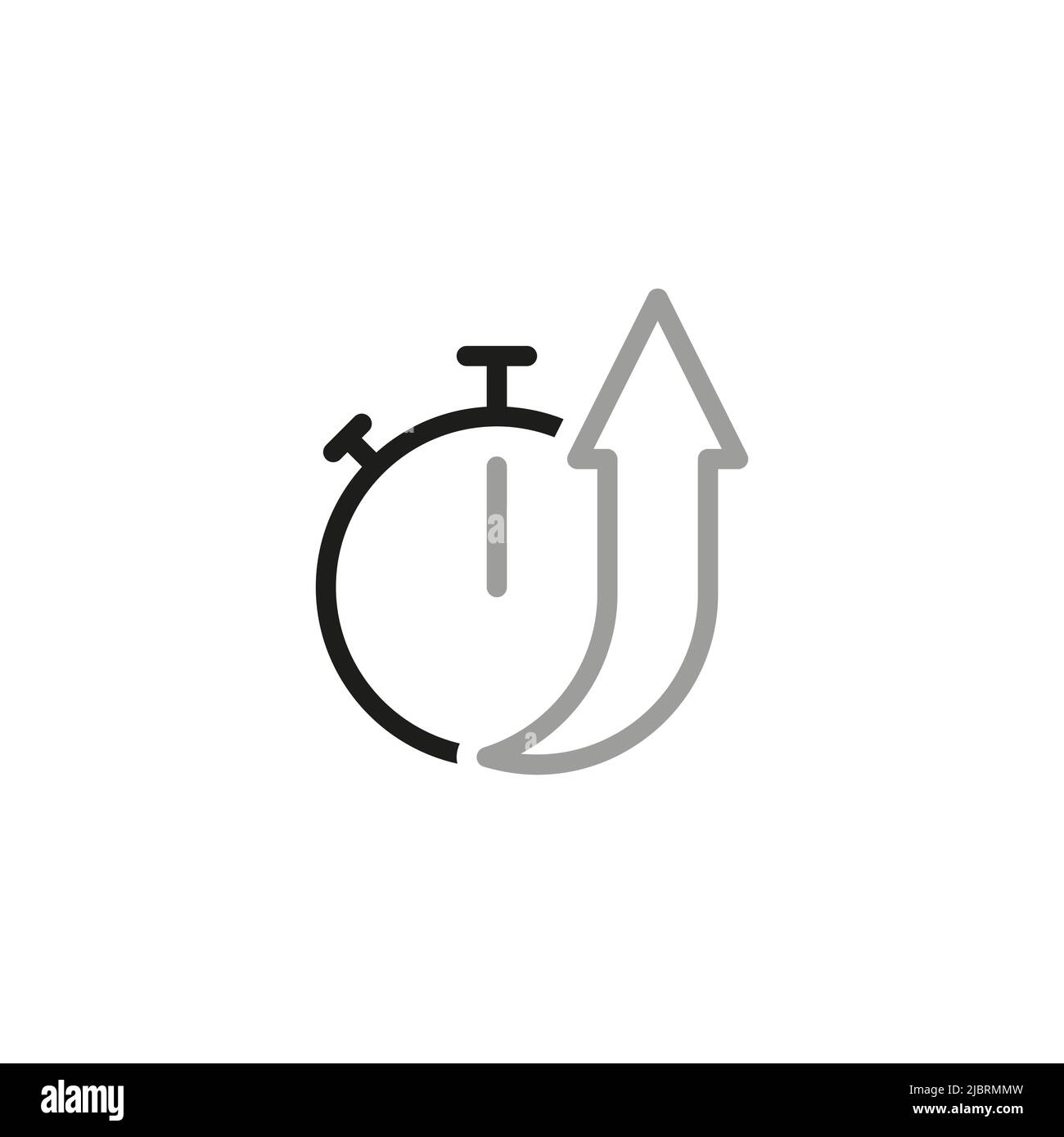 Simple of Timers Related Icons. Stopwatch with up arrow Stock Vector ...