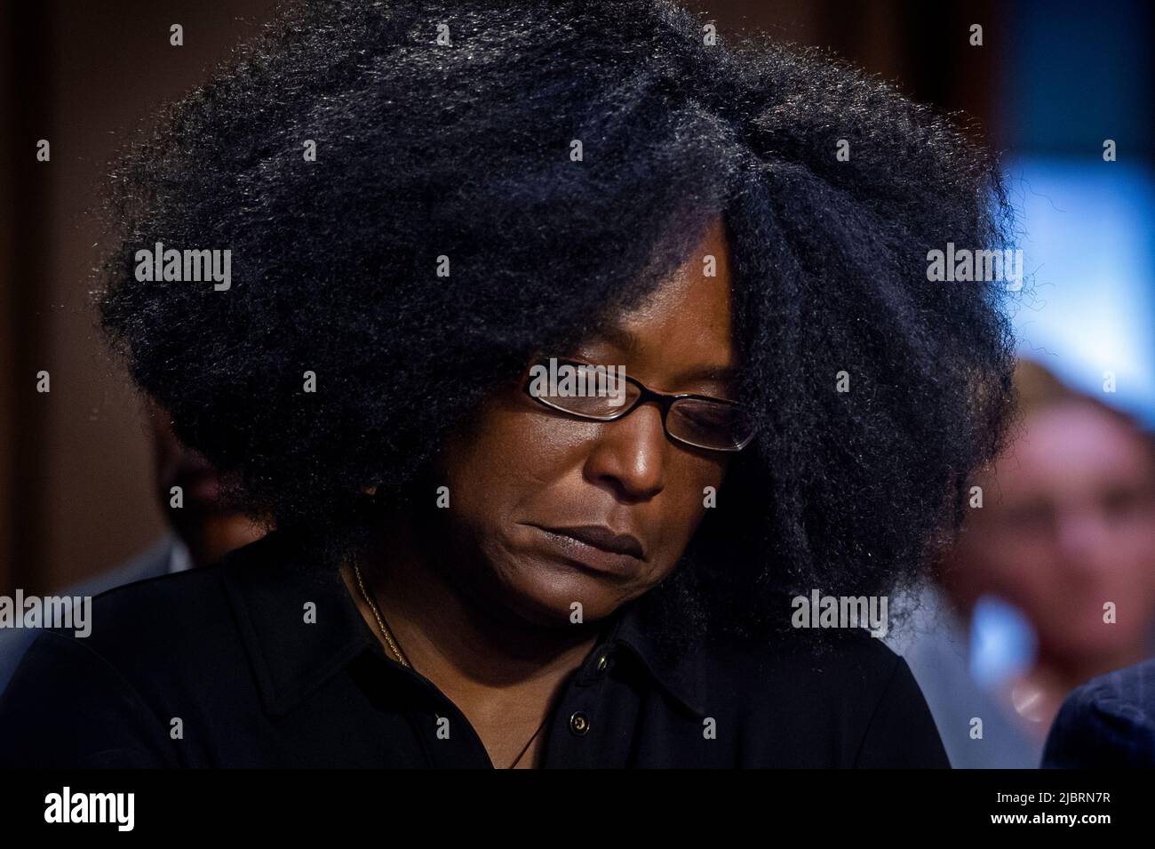 Zeneta Everhart, whose son Zaire Goodman, 20, was shot in the neck ...