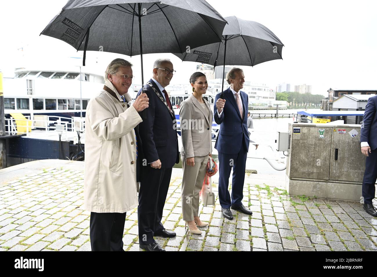 Crown Princess Victoria visits the port in Rotterdam, Netherlands, June ...