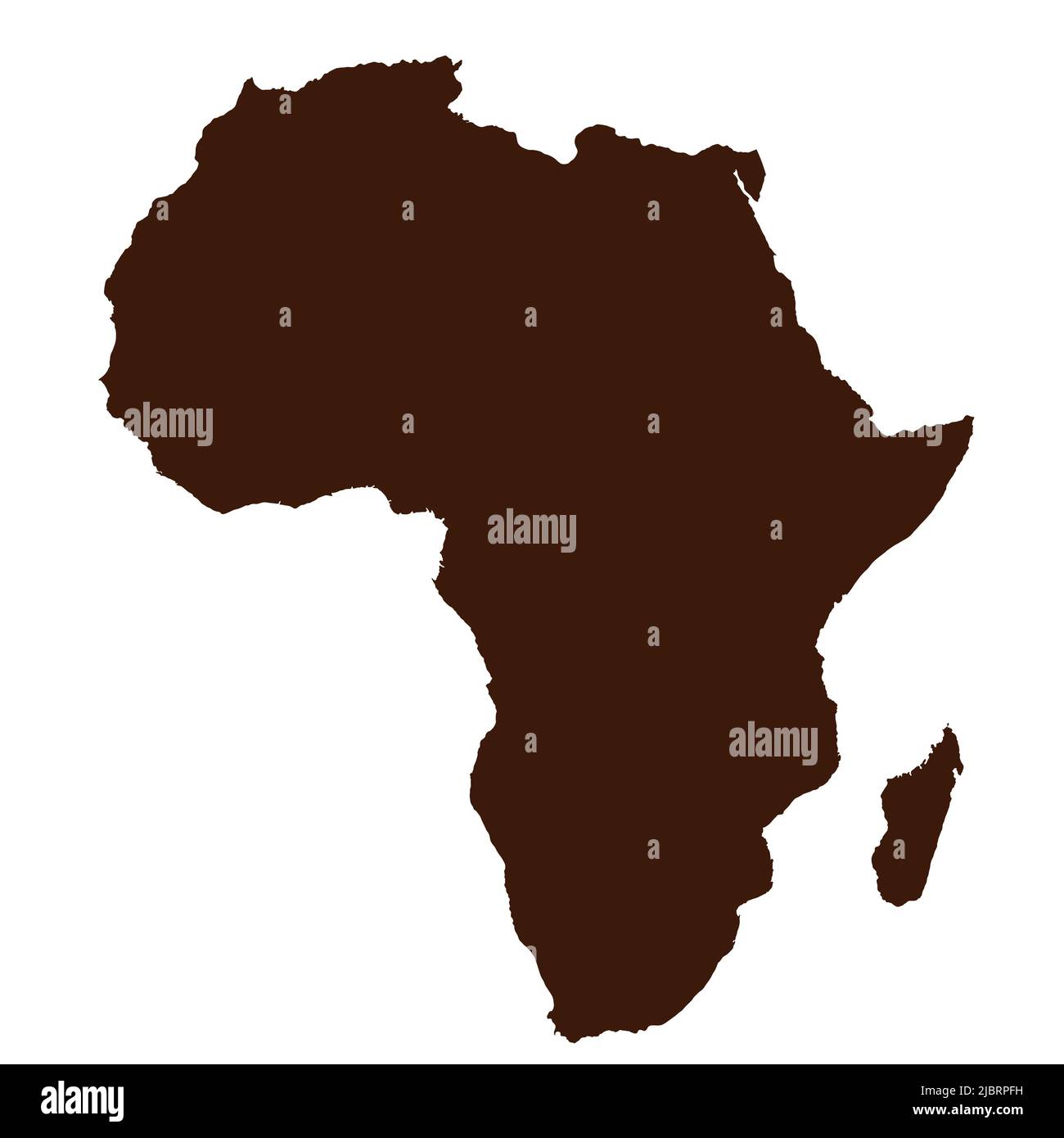 Map of Africa, sign silhouette. World Map Globe. Vector isolated color ...