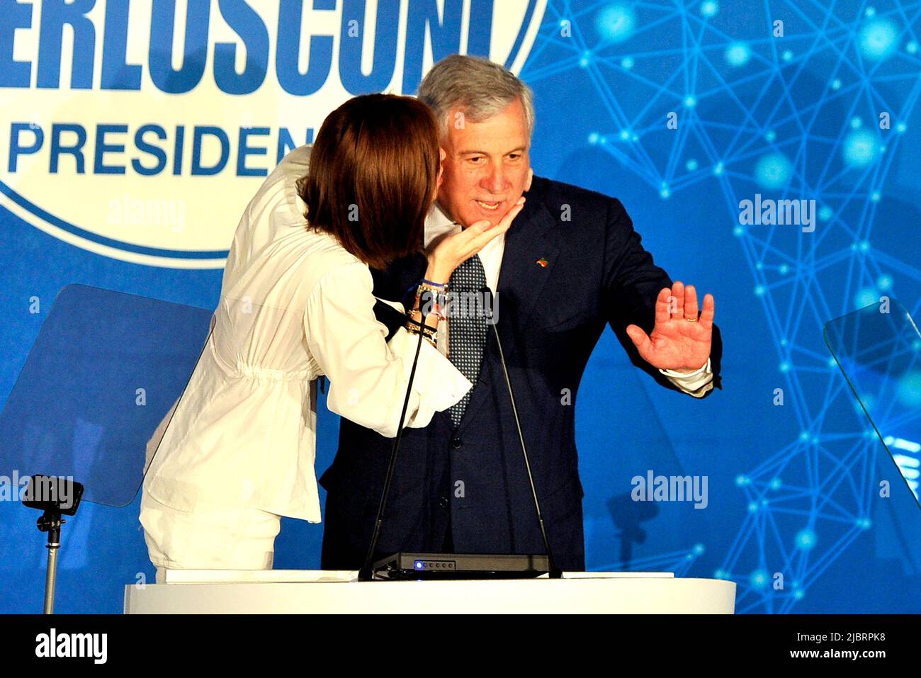 Anna Maria Bernini Senator of the Italian Republic end Antonio Tajani ...