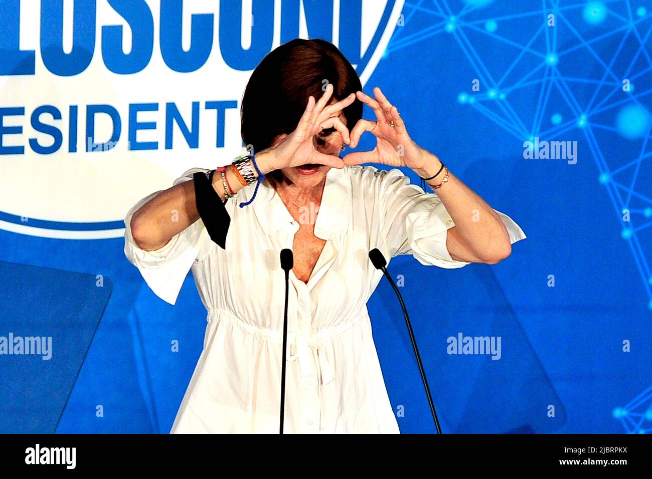 Anna Maria Bernini Senator of the Italian Republic, during the Forza ...