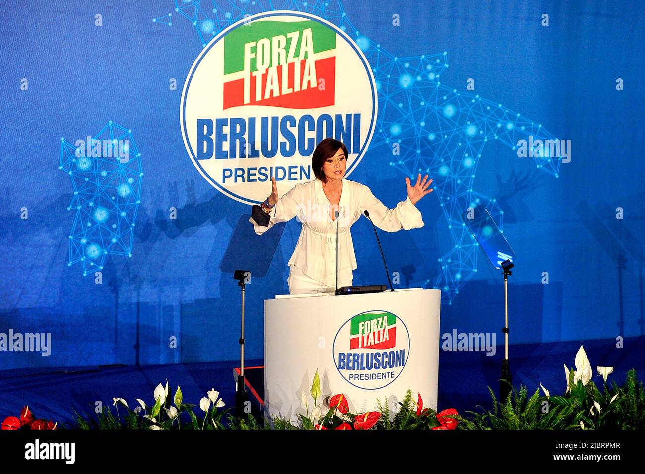 Anna Maria Bernini Senator of the Italian Republic, during the Forza ...