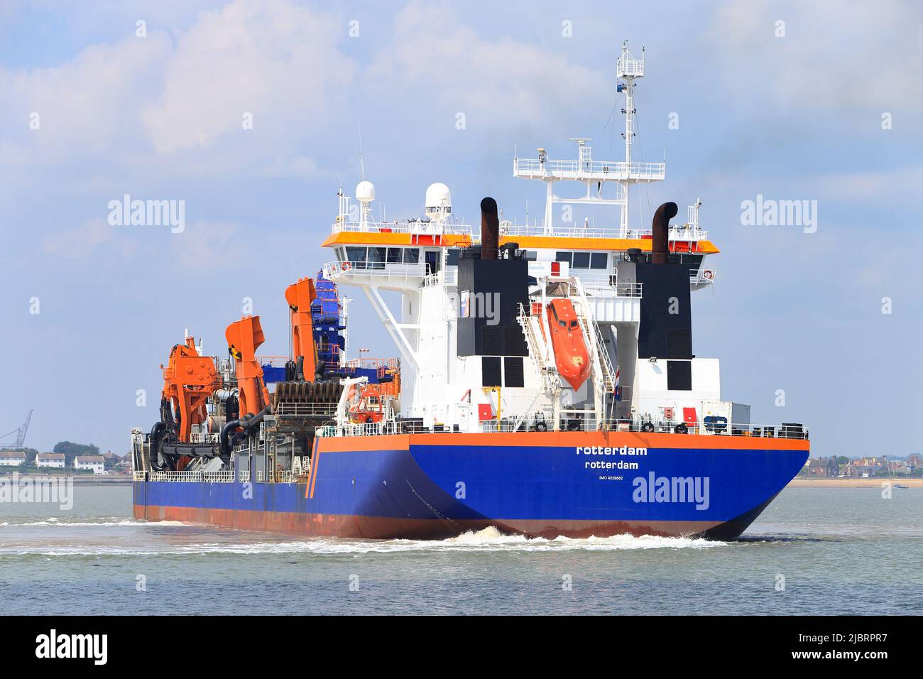 Trailing Suction Hopper Dredger Rotterdam working at the entrance to ...