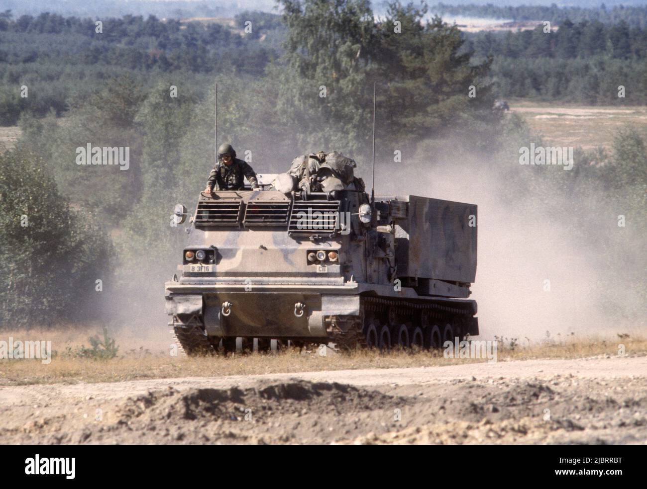 NATO exercises in Germany, US Army M270 self-propelled multiple rocket ...