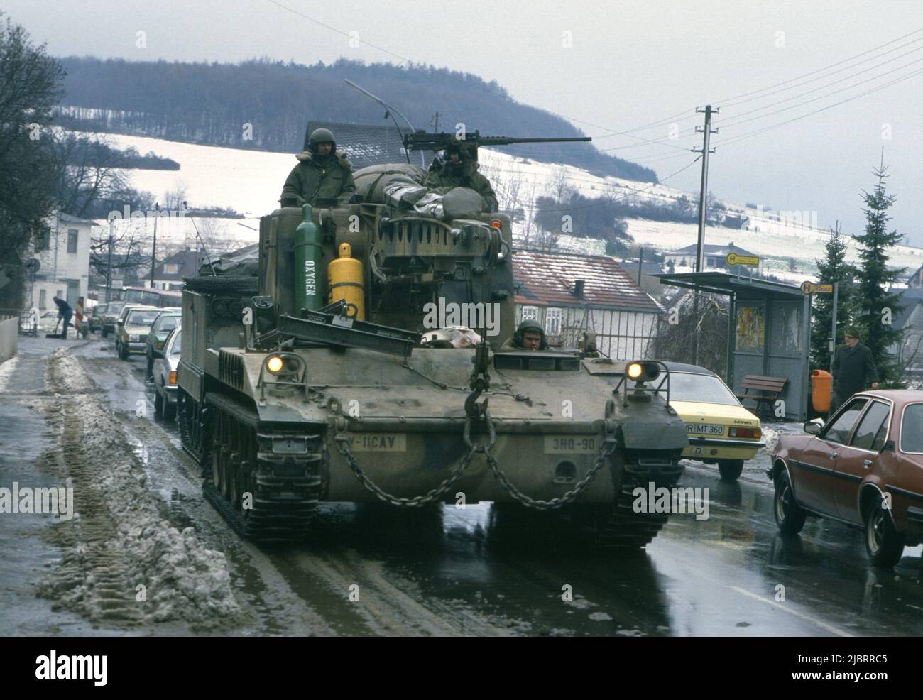 US Army, M578 armored recovery vehicle during NATO exercises in Germany ...