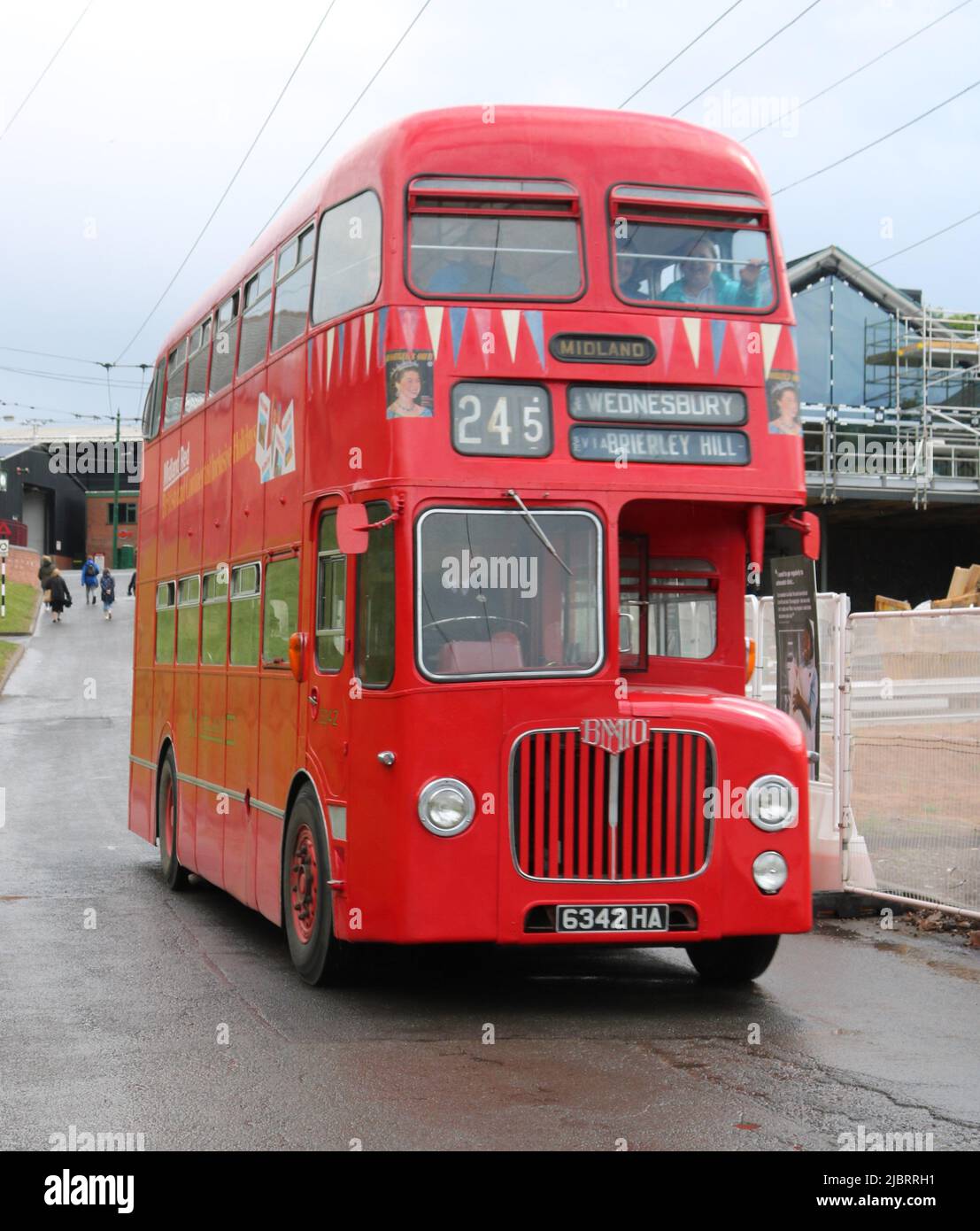 The Black Country Living Museum - Vintage double decker bus Stock Photo ...