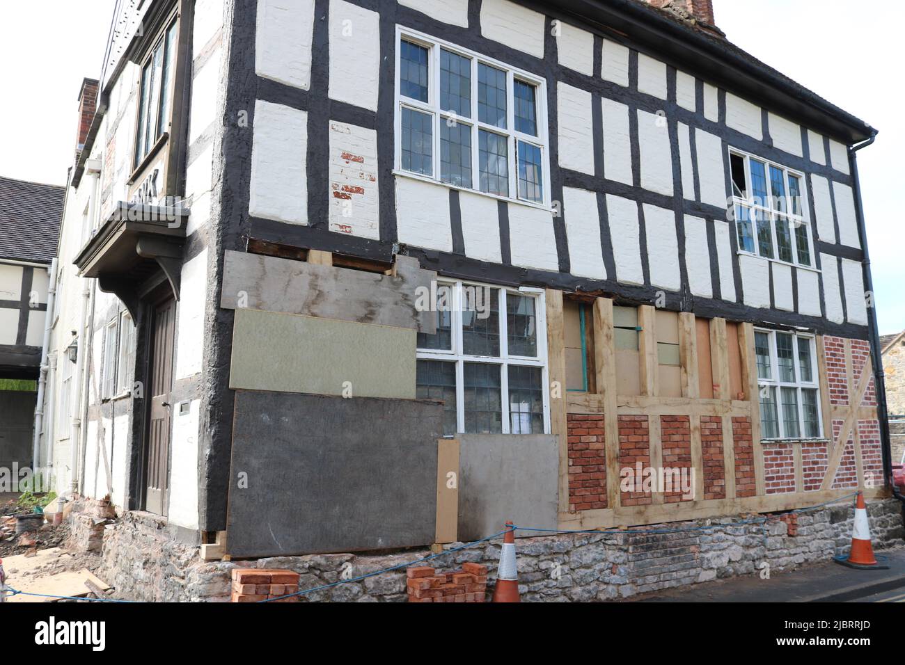 Much Wenlock - Old Historical Building Stock Photo - Alamy