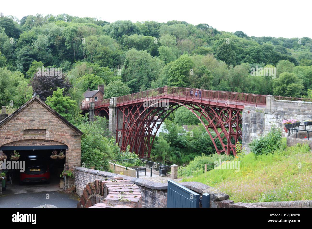 The Iron Bridge, Telford, Shropshire, UK - Tourist Attraction Stock ...
