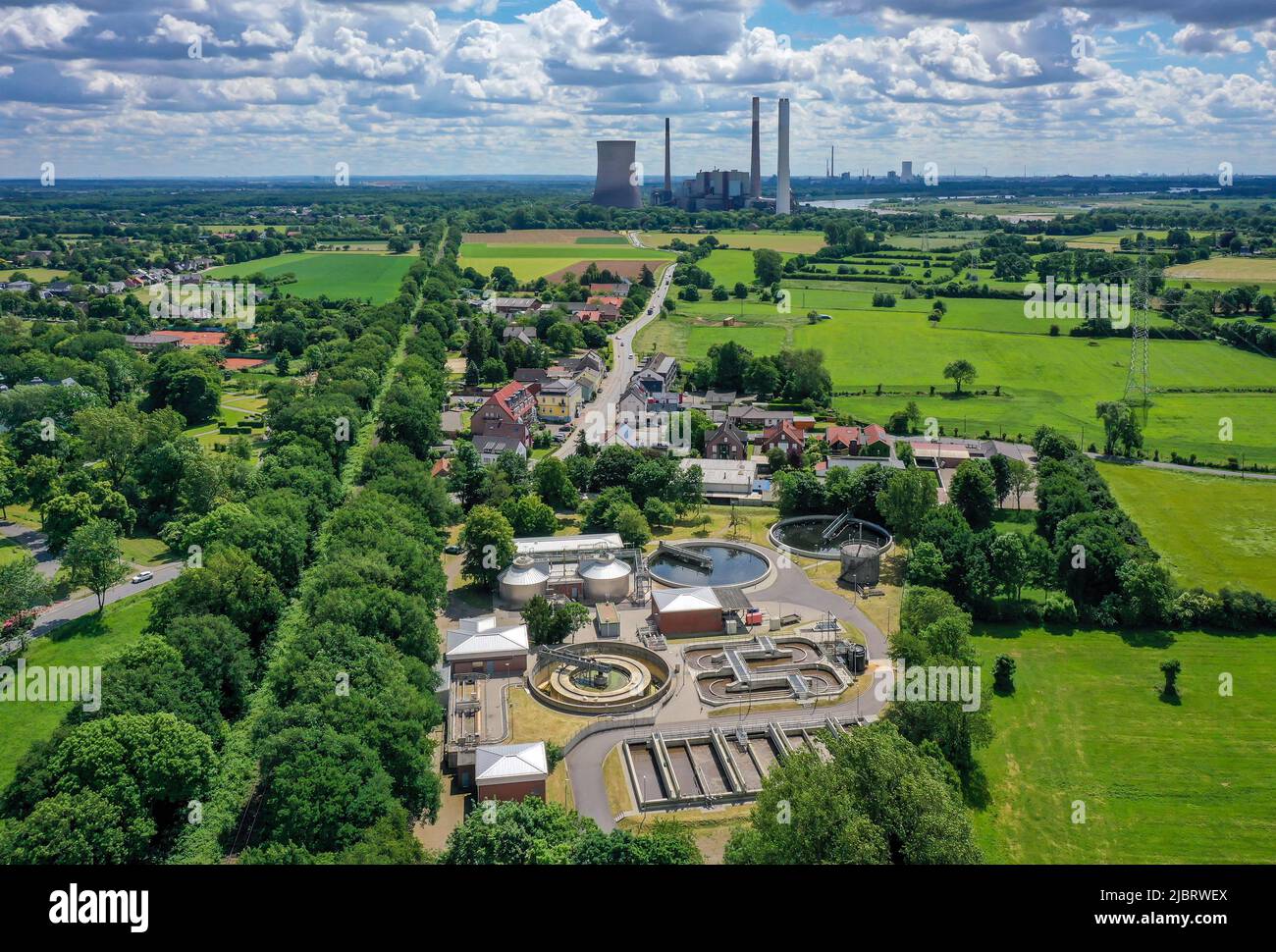 Voerde, Lower Rhine, North Rhine-Westphalia, Germany - Wastewater ...