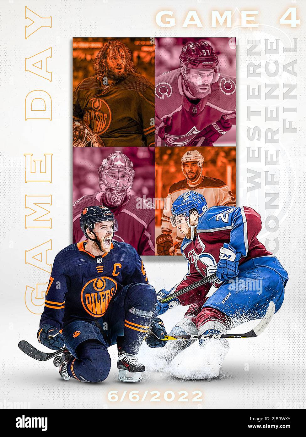 NHL Western Conference Final Game 4 Poster Stock Photo - Alamy
