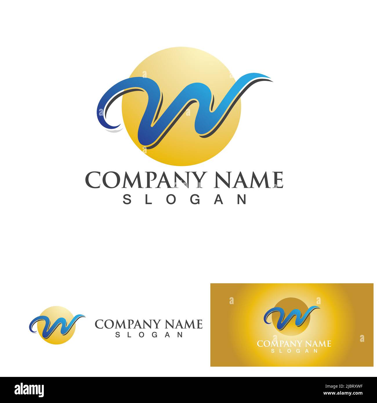 W Letter Logo Template vector illustration design Stock Vector Image ...