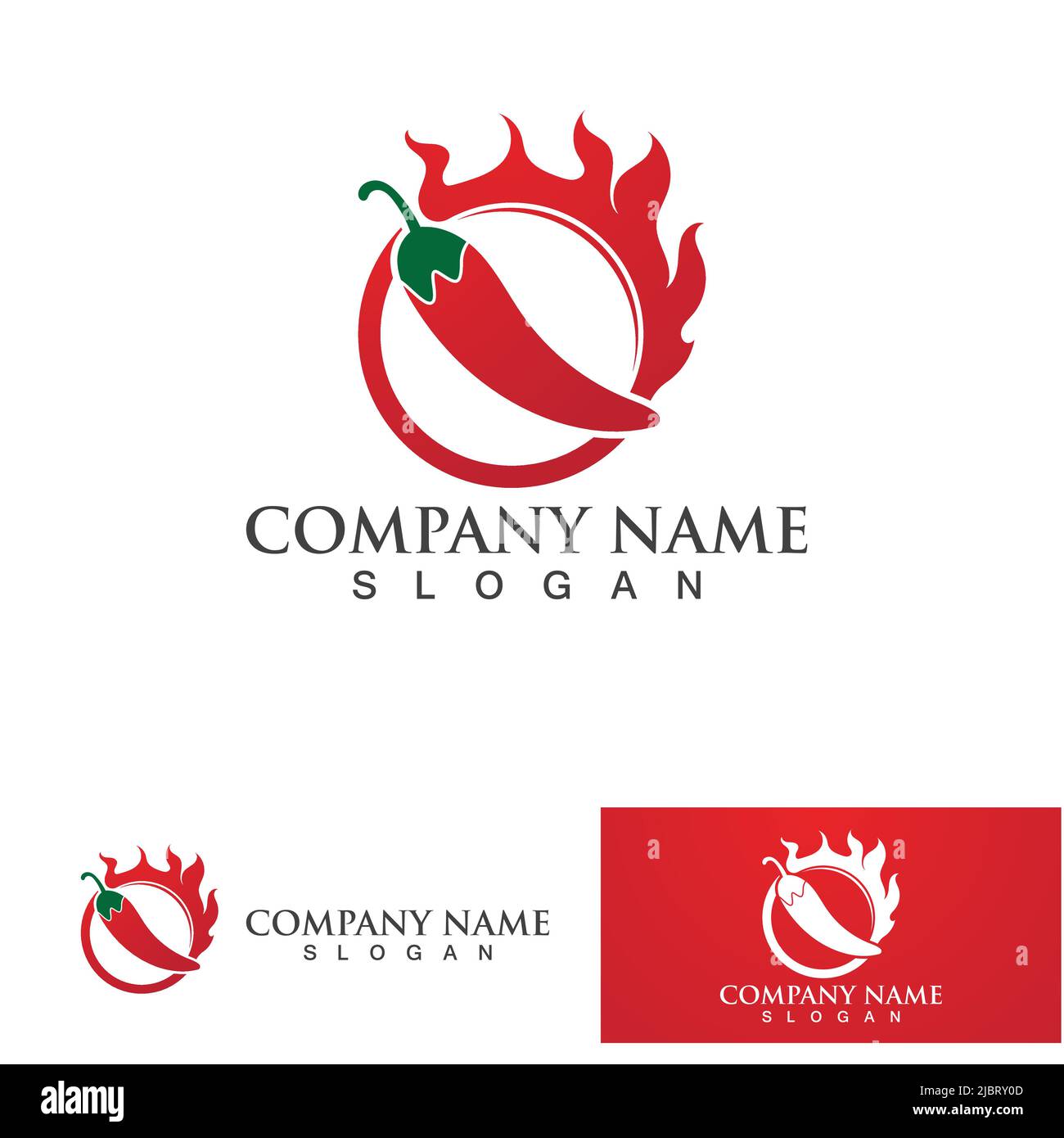 Chili pepper logo vector icon illustration design template Stock Vector ...