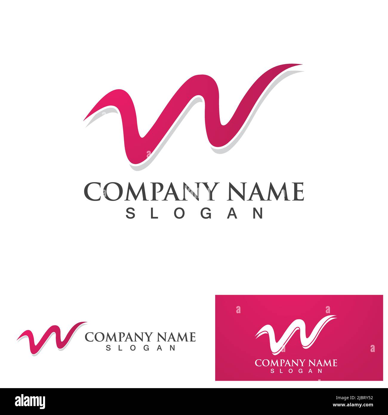 W Letter Logo Template vector illustration design Stock Vector Image ...