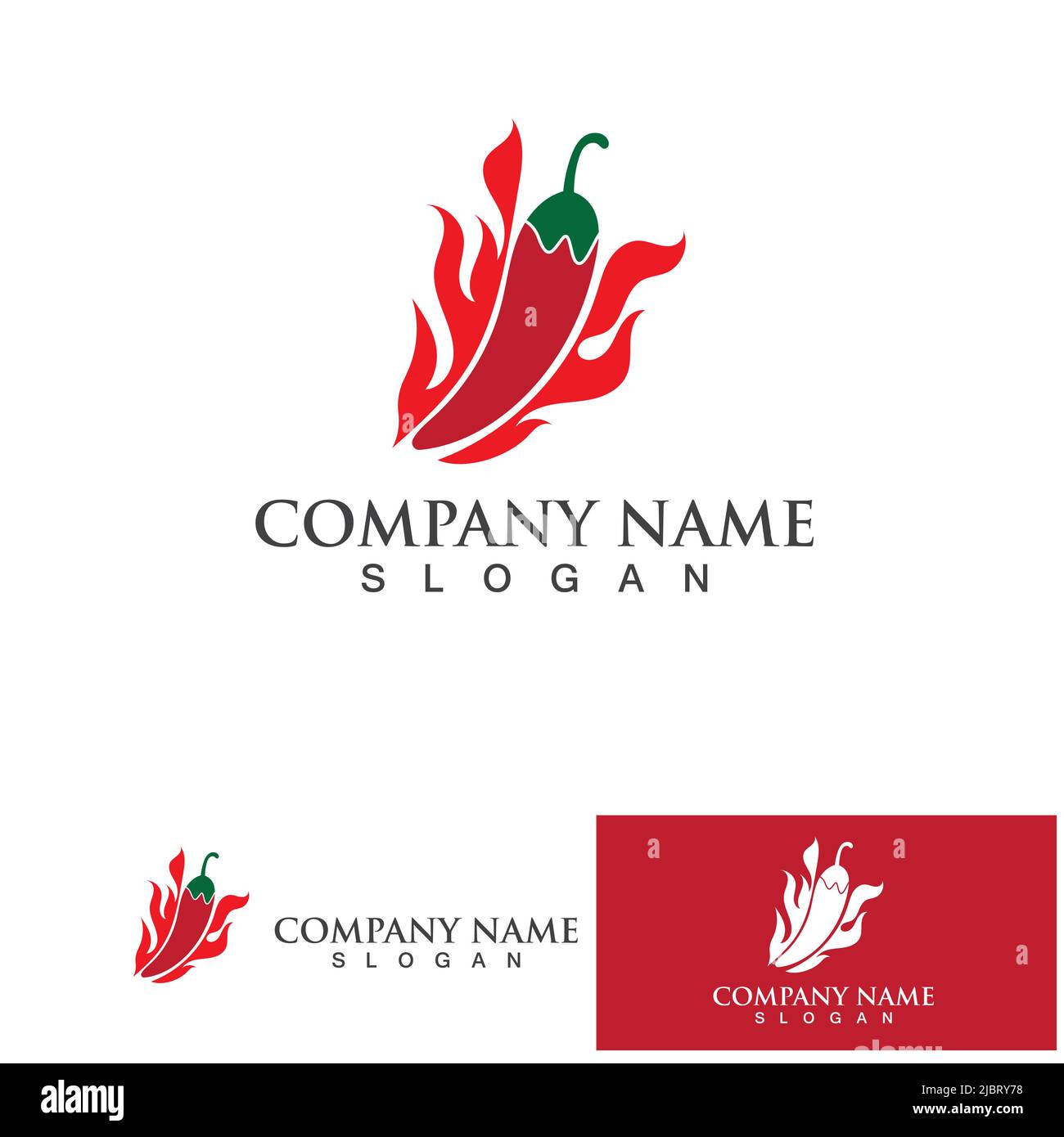 Chili pepper logo vector icon illustration design template Stock Vector ...