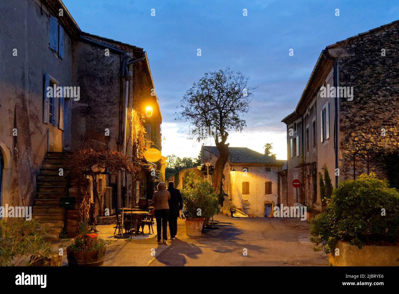 France, Drome, Drome Provencale, Mirmande, labeled Les Plus Beaux Villages de France (The Most ...