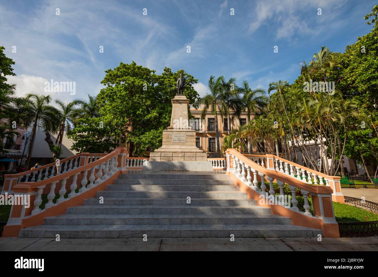 Mexico, Yucatan State, Merida, capital of Yucatan State, statue of ...