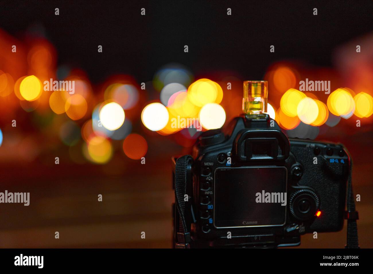 Soft focus camera on tripod. for Cityscape photography Stock Photo - Alamy