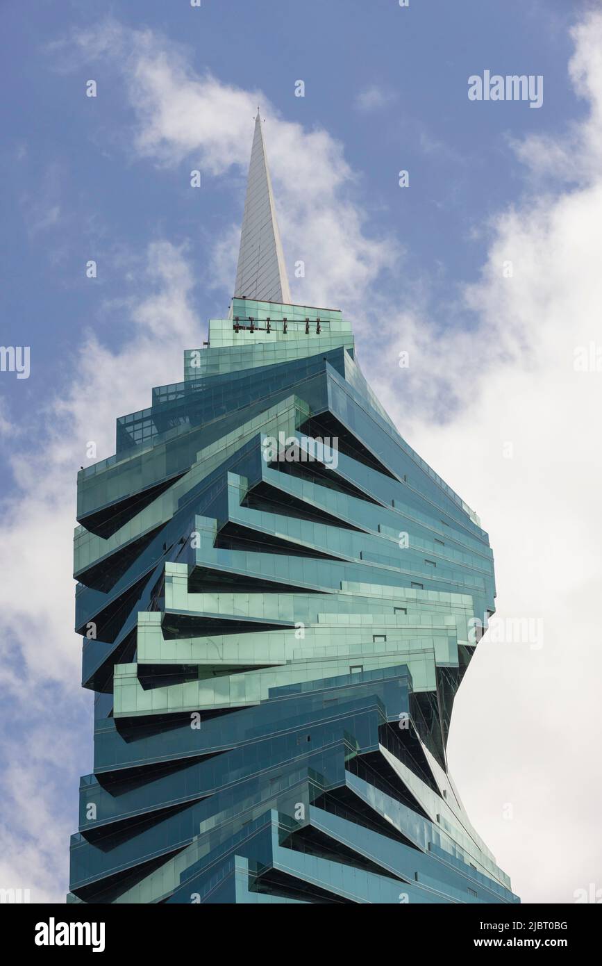 Panama, Panama City, the F&F tower is one of the most iconic ...