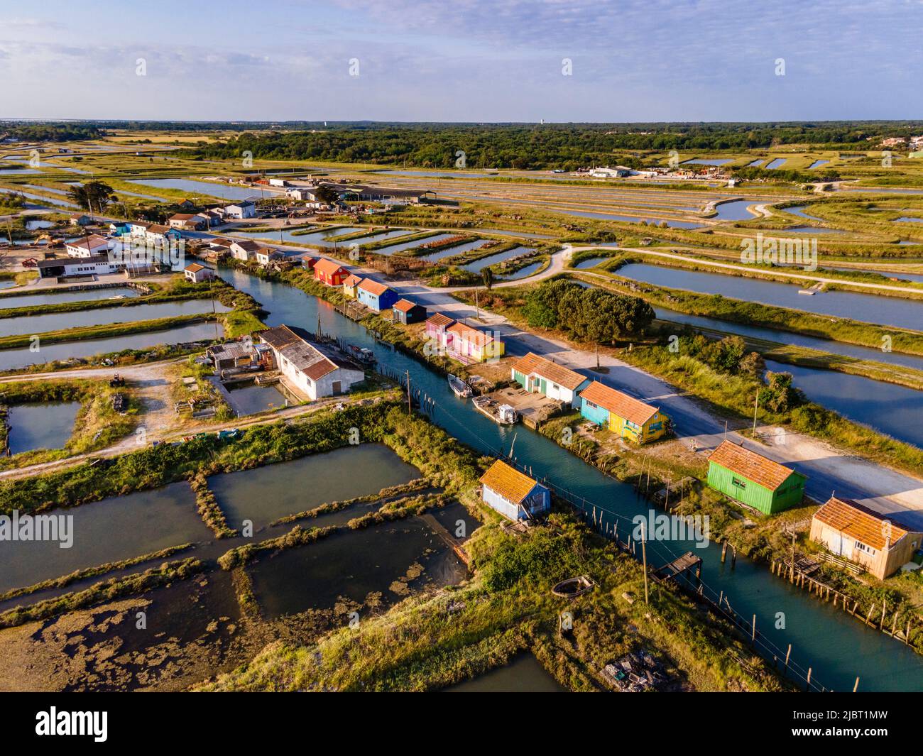 France, Charente-Maritime, island of Oleron, Dolus, port of Baudissière ...