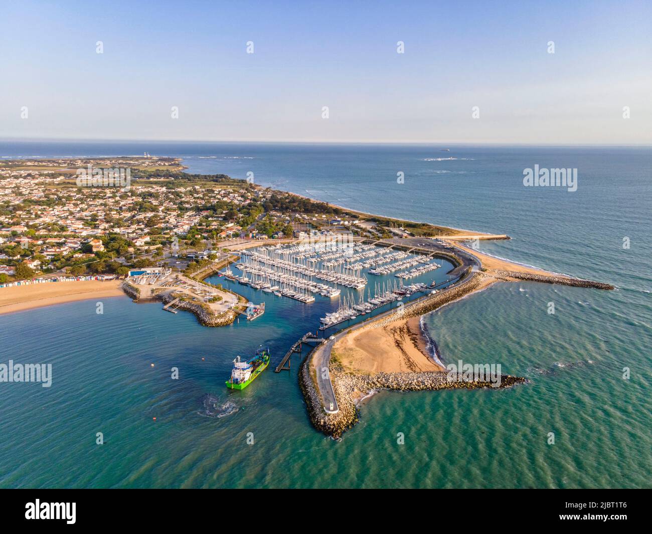 France, Charente Maritime, ile d'Oleron, Oleron island (aerial view ...