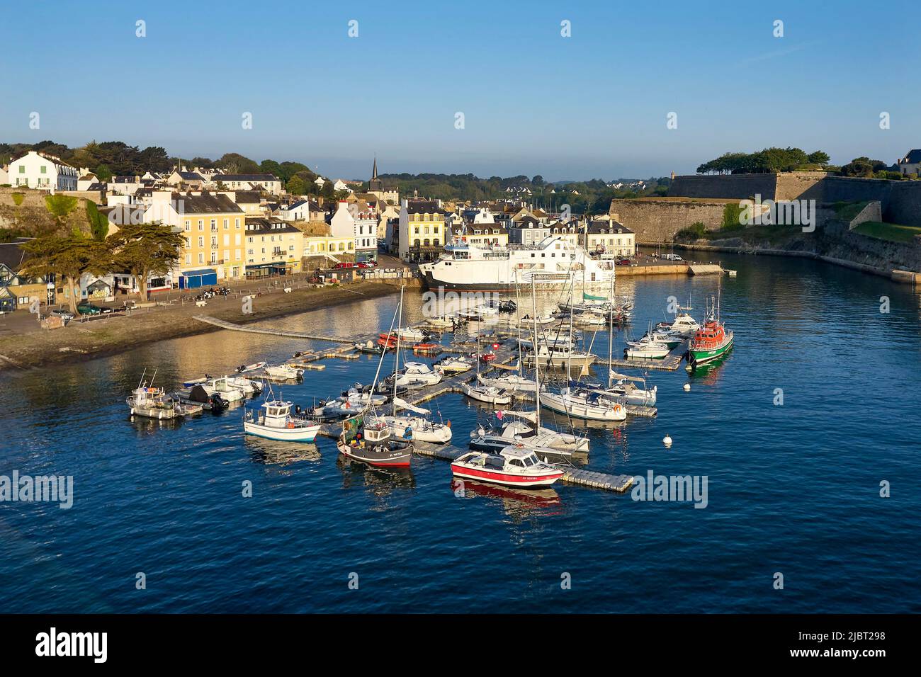 France, Morbihan, Belle Ile en mer, Le Palais, the harbour, Vauban ...