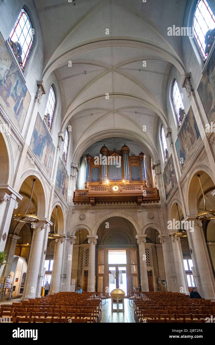 France, Paris, Notre-Dame-des-Champs church, historical monument Stock ...