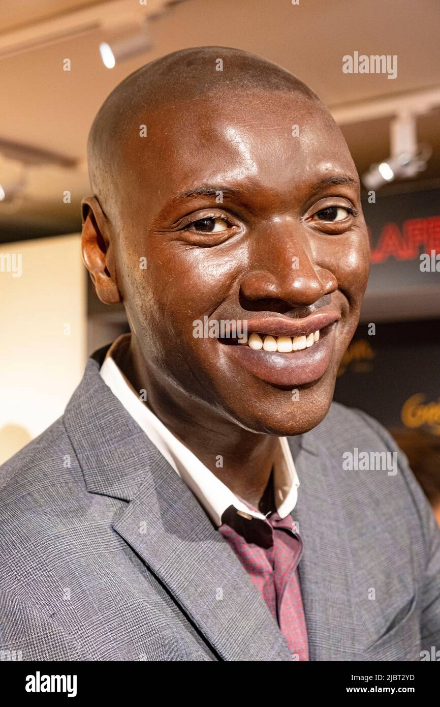 France, Paris, Grevin museum, wax museum, Omar Sy Stock Photo - Alamy