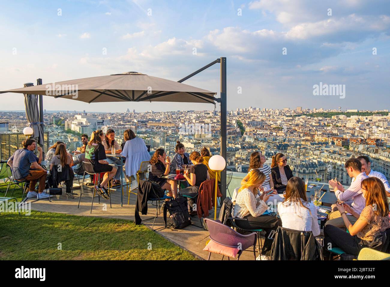 France, Paris, Rooftop Laho Stock Photo - Alamy