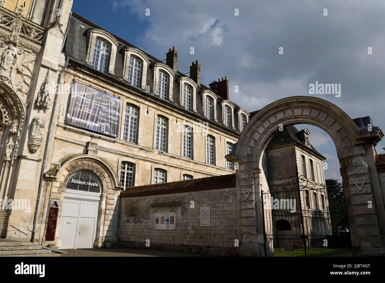 France, Somme, Saint Riquier, abbey founded in the 7th century Stock ...