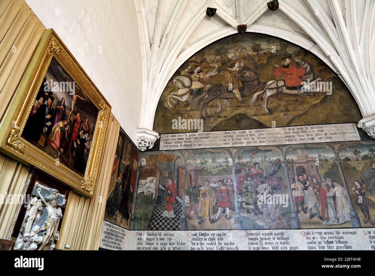 France, Somme, Saint Riquier, abbey church dated 13th century, the ...
