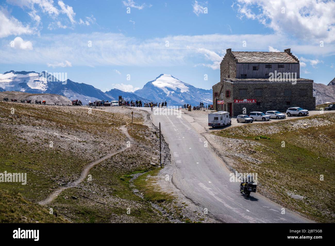 France, Savoie, Vanoise national park, Val-d'Isere, restaurant of the ...