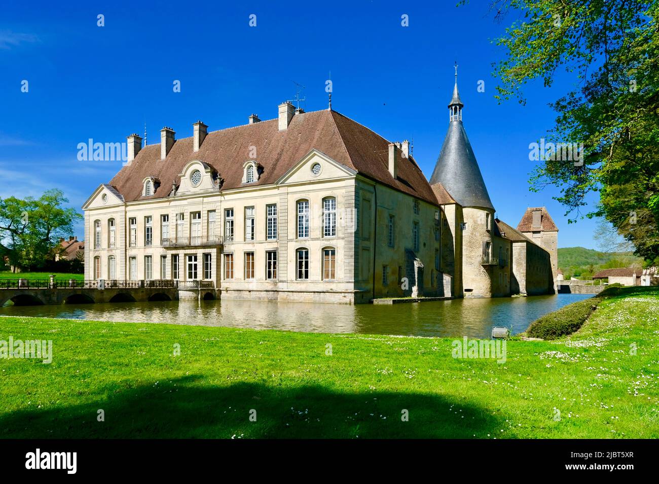 France, Cote d'Or, Commarin, Commarin castle, rebuilt in the 17th and ...