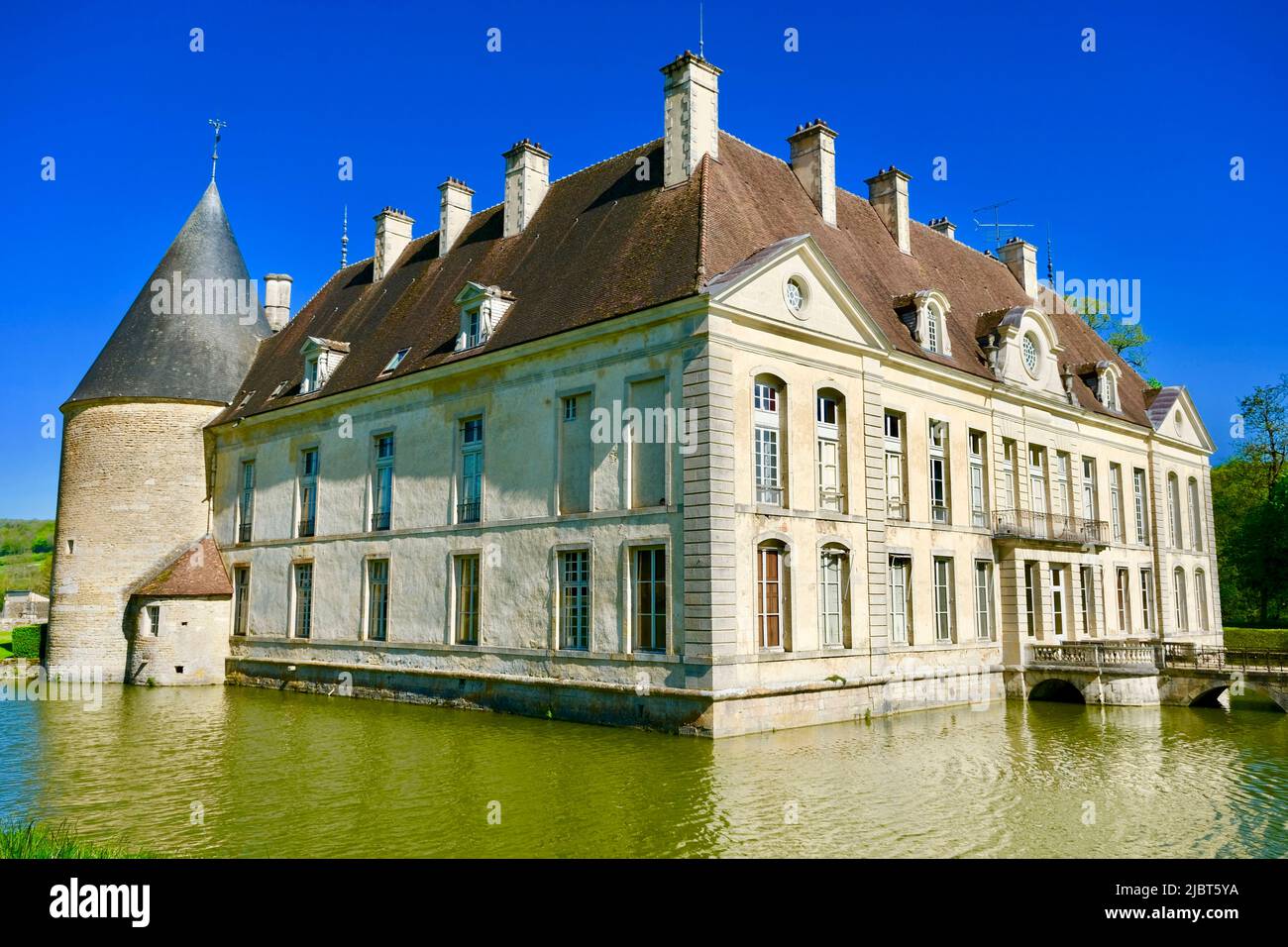 France, Cote d'Or, Commarin, Commarin castle, rebuilt in the 17th and ...