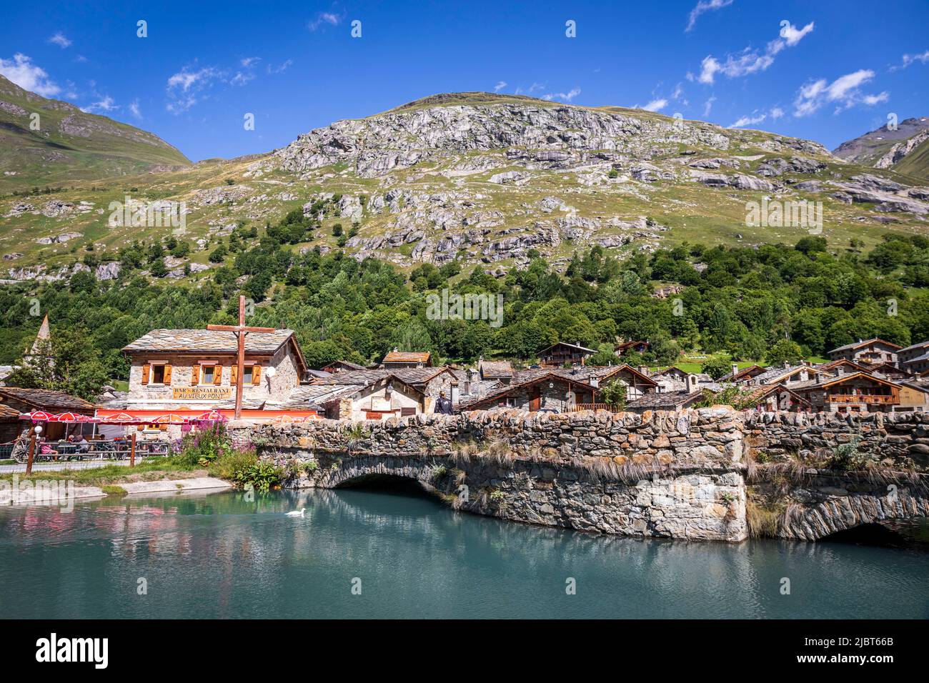 France, Savoie, Vanoise national park, Bonneval-sur-Arc, the highest ...