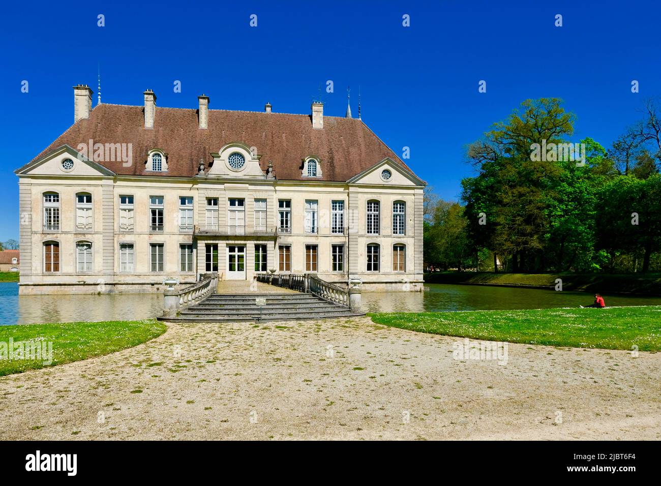 France, Cote d'Or, Commarin, Commarin castle, rebuilt in the 17th and ...