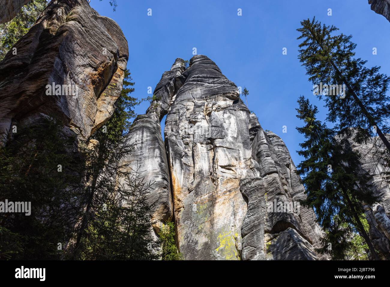 Rock towers in Adrspach, part of Adrspach-Teplice Rocks Nature Reserve ...