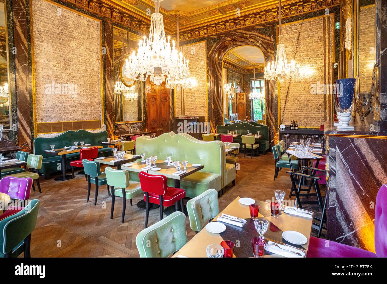 France, Paris, the Baccarat Museum, in the former private mansion of ...